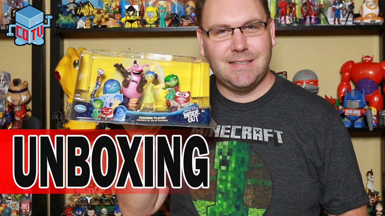 Inside Out Figure Play Set Unboxing Disney Store - YouTube