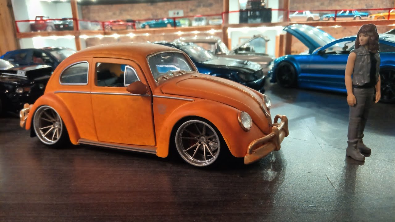 Diecast wheel swap on bumble bee 1:24 scale with custom 3d wheels ...