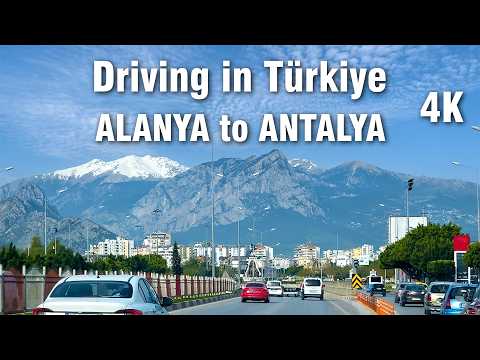 ALANYA - ANTALYA Arabayla Sabah Yolculuğu (D-400) | Türkiye Sürüş Turu 4K 60fps