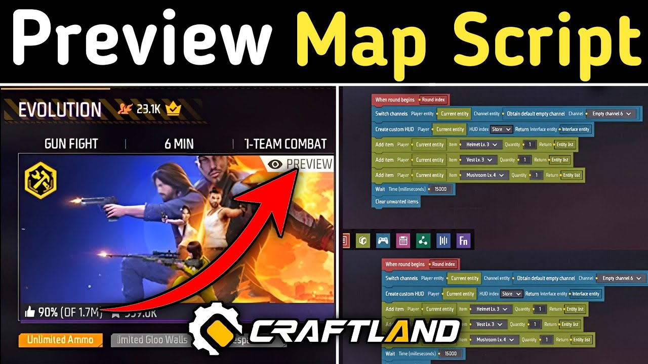 How to Preview Craftland Map Script | Shah G Creator | Free Fire Craftland Script | New FF ...