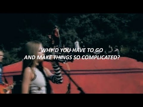 Avril Lavigne - Complicated (lyrics) - YouTube