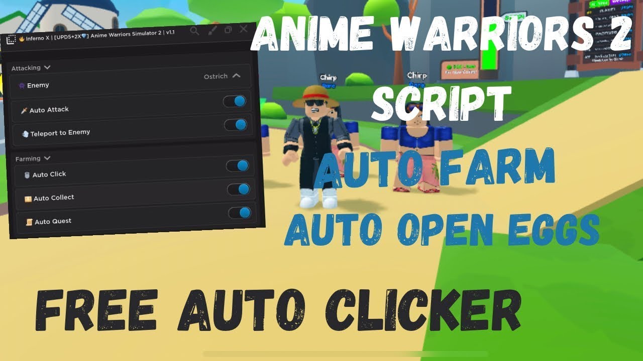 [NEW] Roblox Anime Warriors Simulator 2 Script | Auto Farm | Free Auto ...