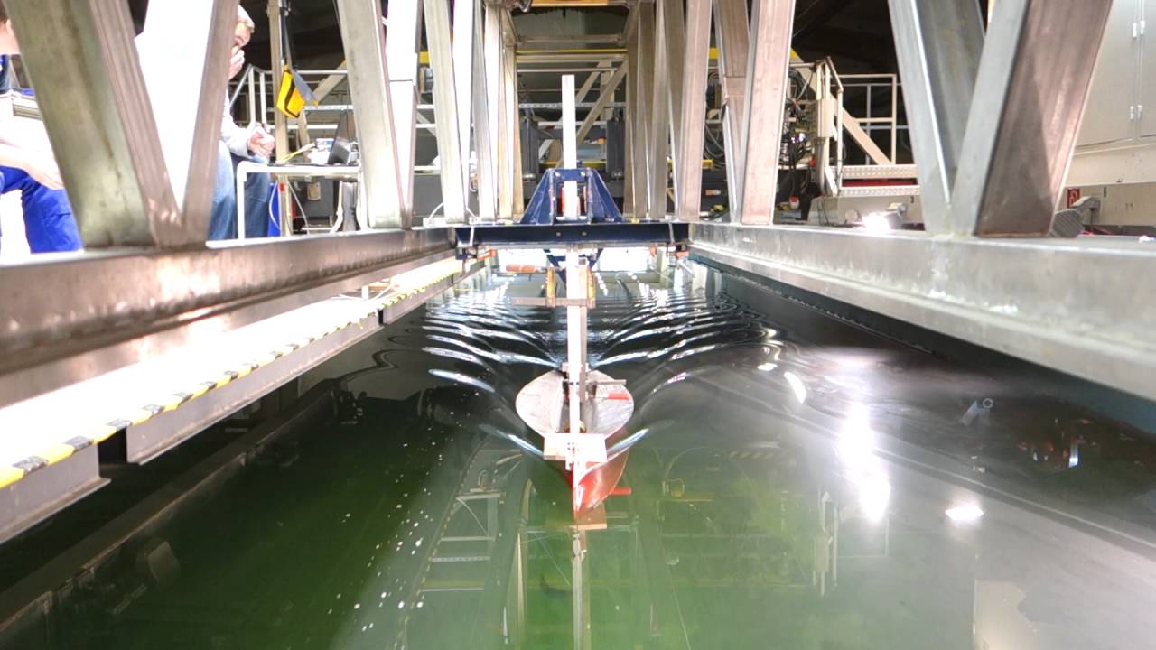 aXatlantic - towing tank resistance test - YouTube