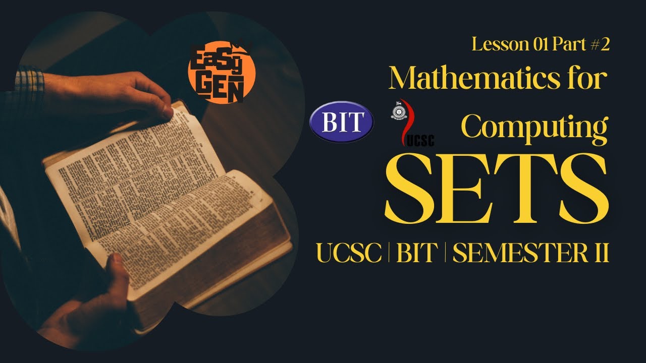 BIT | UCSC | Semester 02 | Mathematics for Computing Lesson 01 (II ...