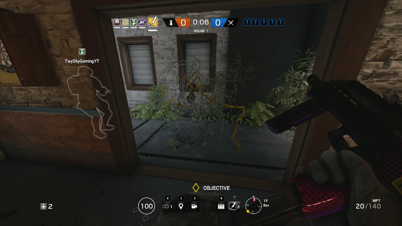 rainbow 6 Barbed wire bug in the air - YouTube
