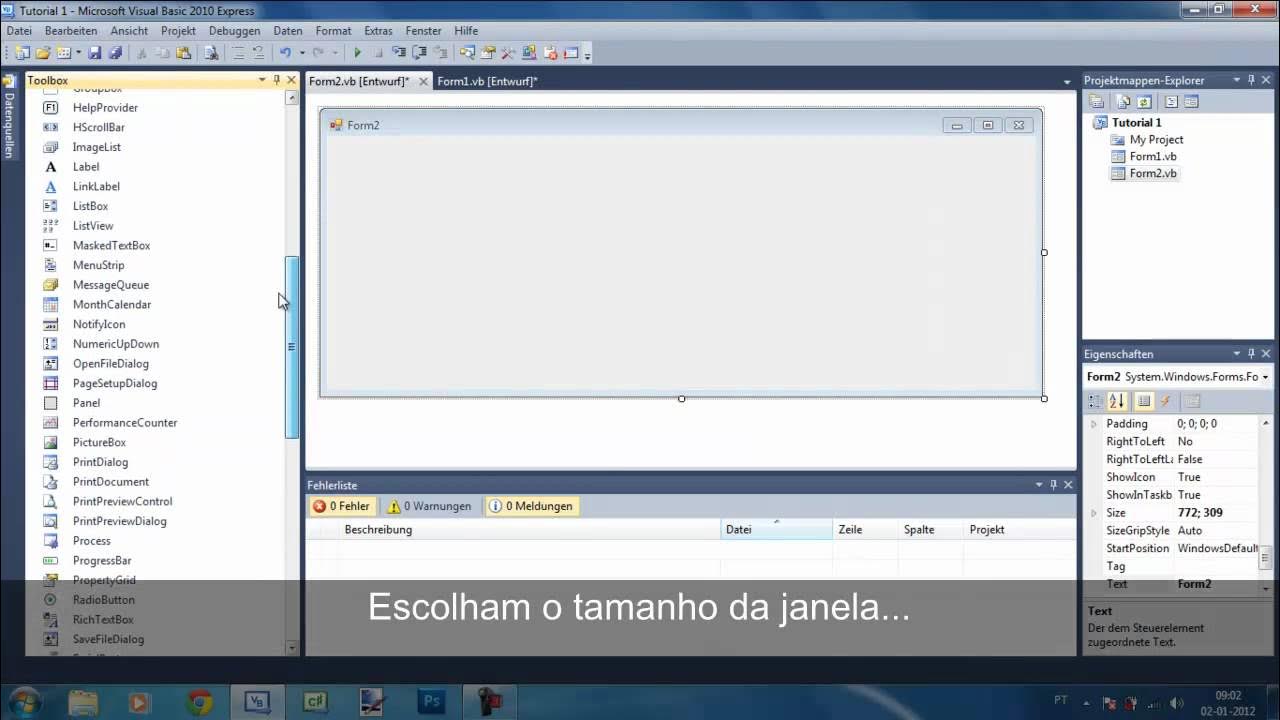 Tutorial 1 - Introdução à Linguagem de Programação Visual Basic - YouTube