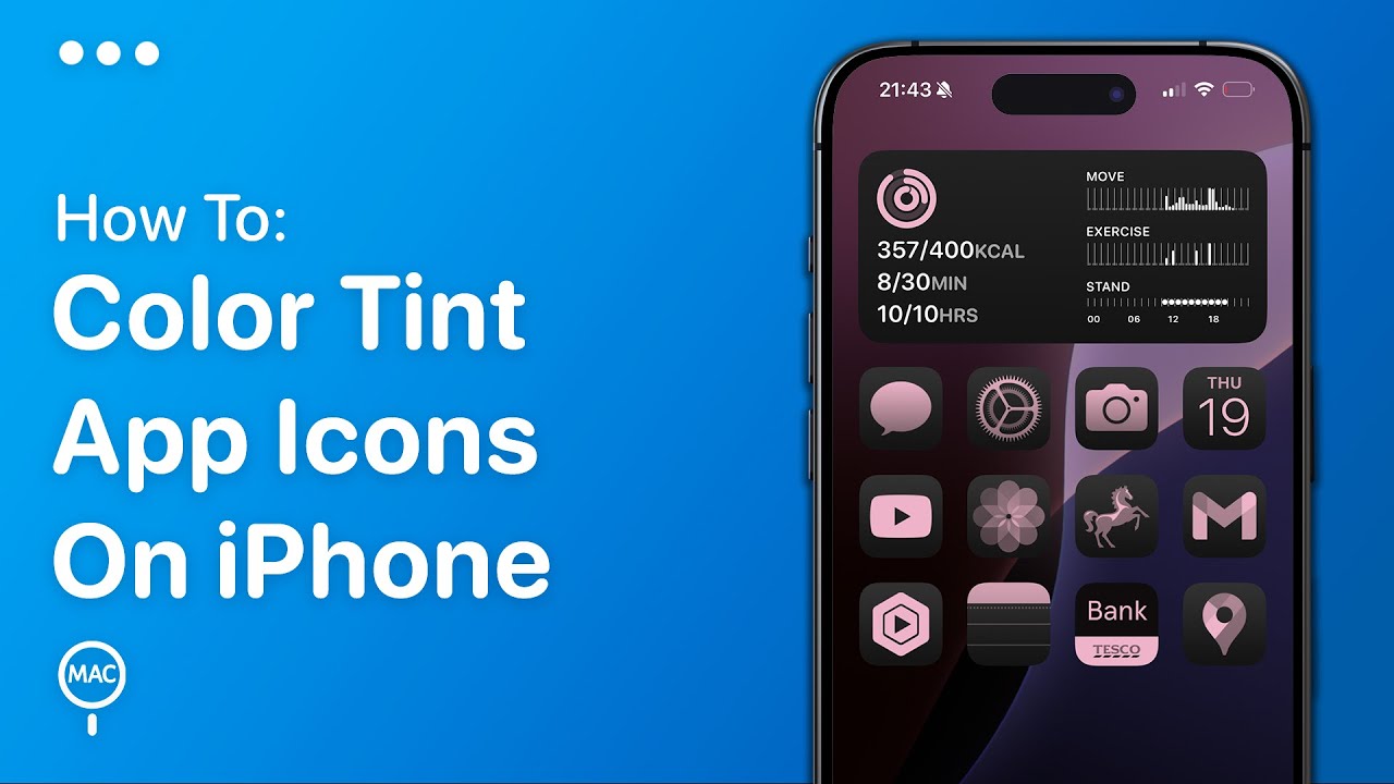 How To Color Tint App Icons On iPhone - Easy Guide - YouTube