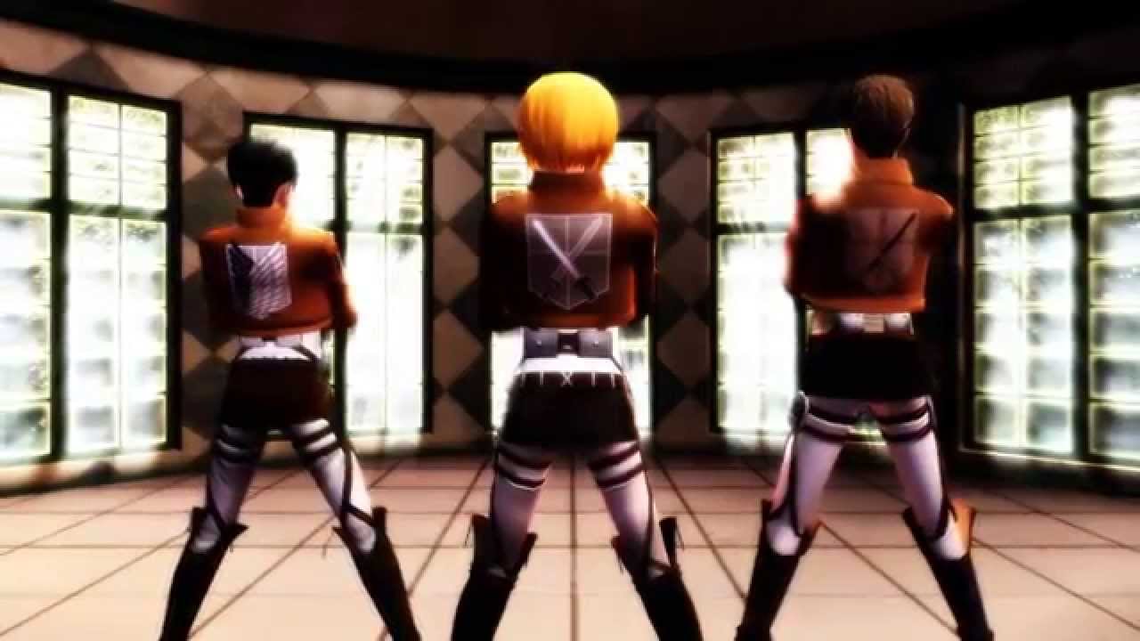 MMD - Attack On Titan [Shingeki no Kyojin ] - Gentleman - YouTube