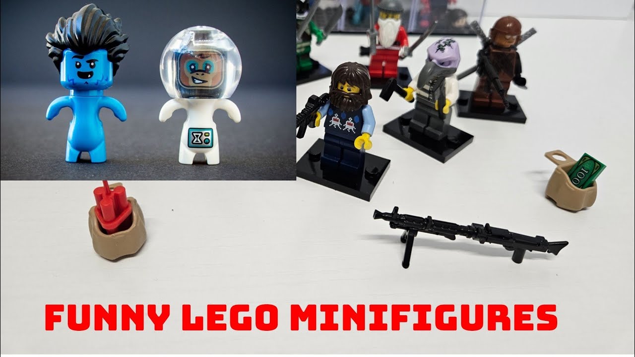 funny lego minifigures collection 🎠 - YouTube