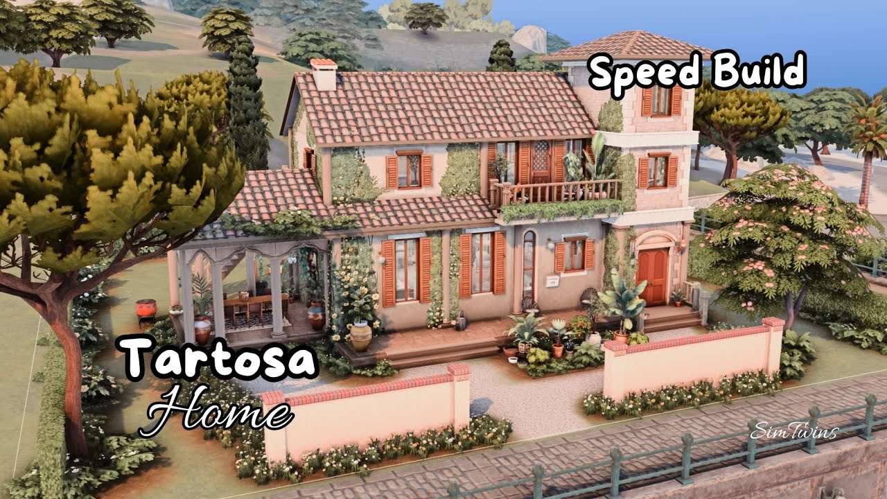 Tartosa Home | The Sims 4 Speed Build | NO CC | - YouTube