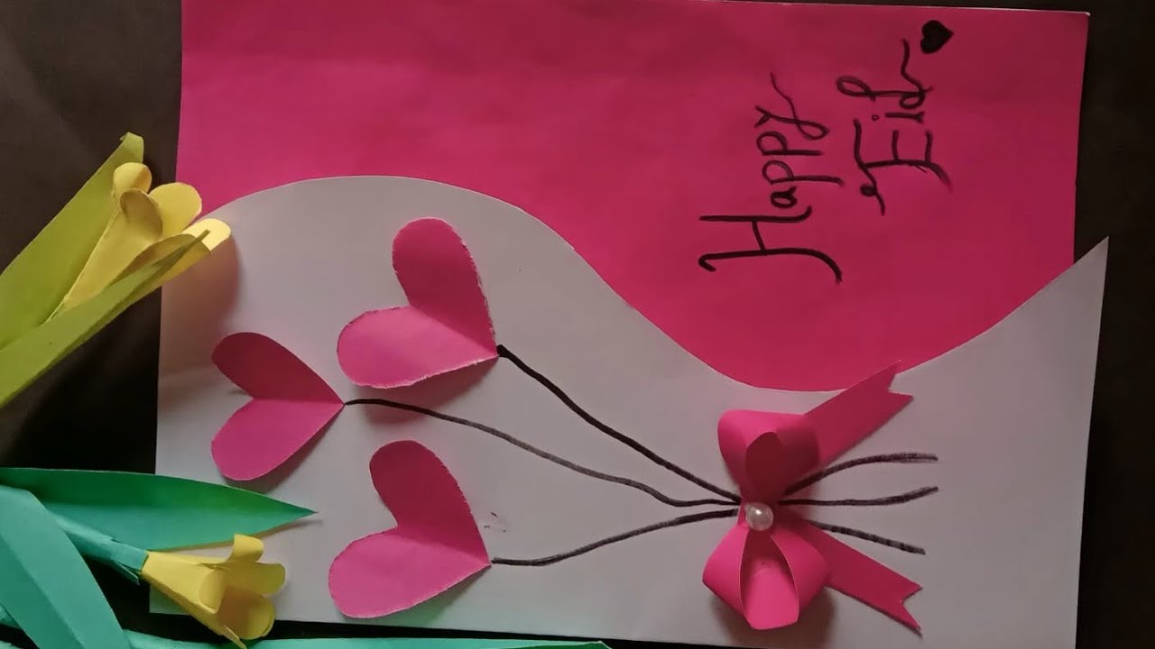 Easy Eid Card||Homemade eid card tutorial || - YouTube
