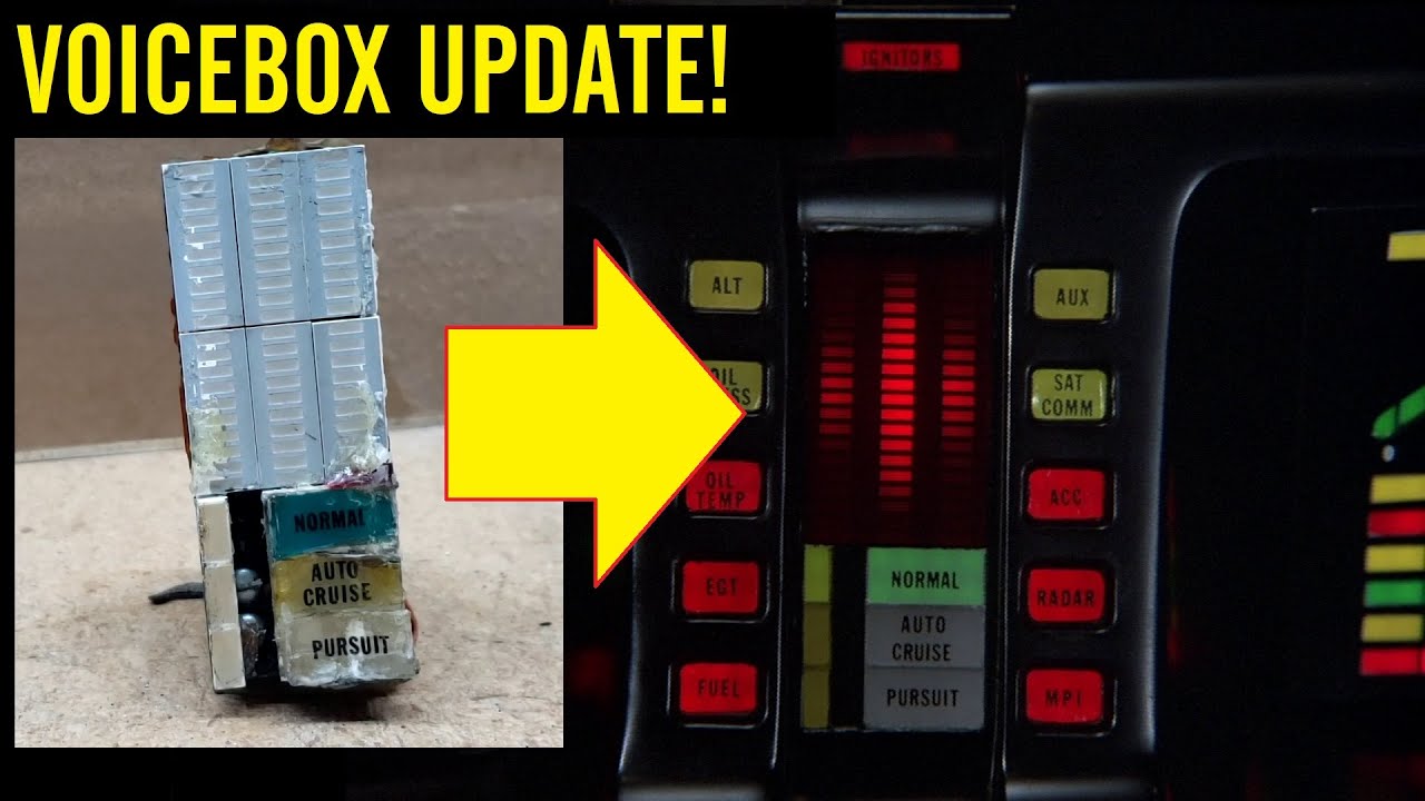 Knight Rider Insert Dash Restoration Update - The Voicebox - YouTube