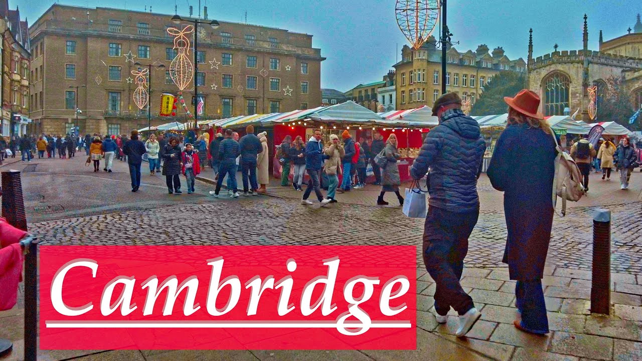 Walking to the centre of Cambridge on a winter's morning. 4K - YouTube