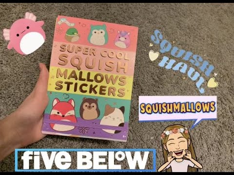 New Squishmallow sticker book and notebook #squishmallowhunting - YouTube