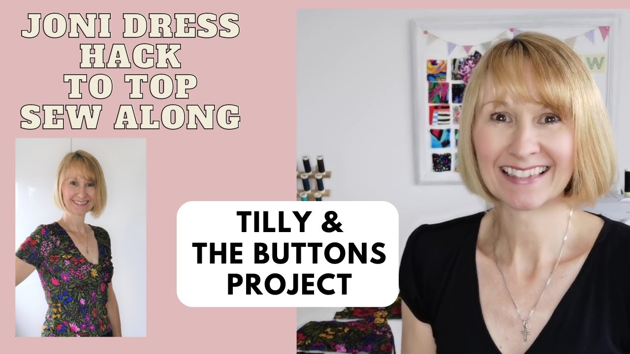 Joni Dress Hack to Top, Make a top with Scraps, Sew Along, Tilly and ...