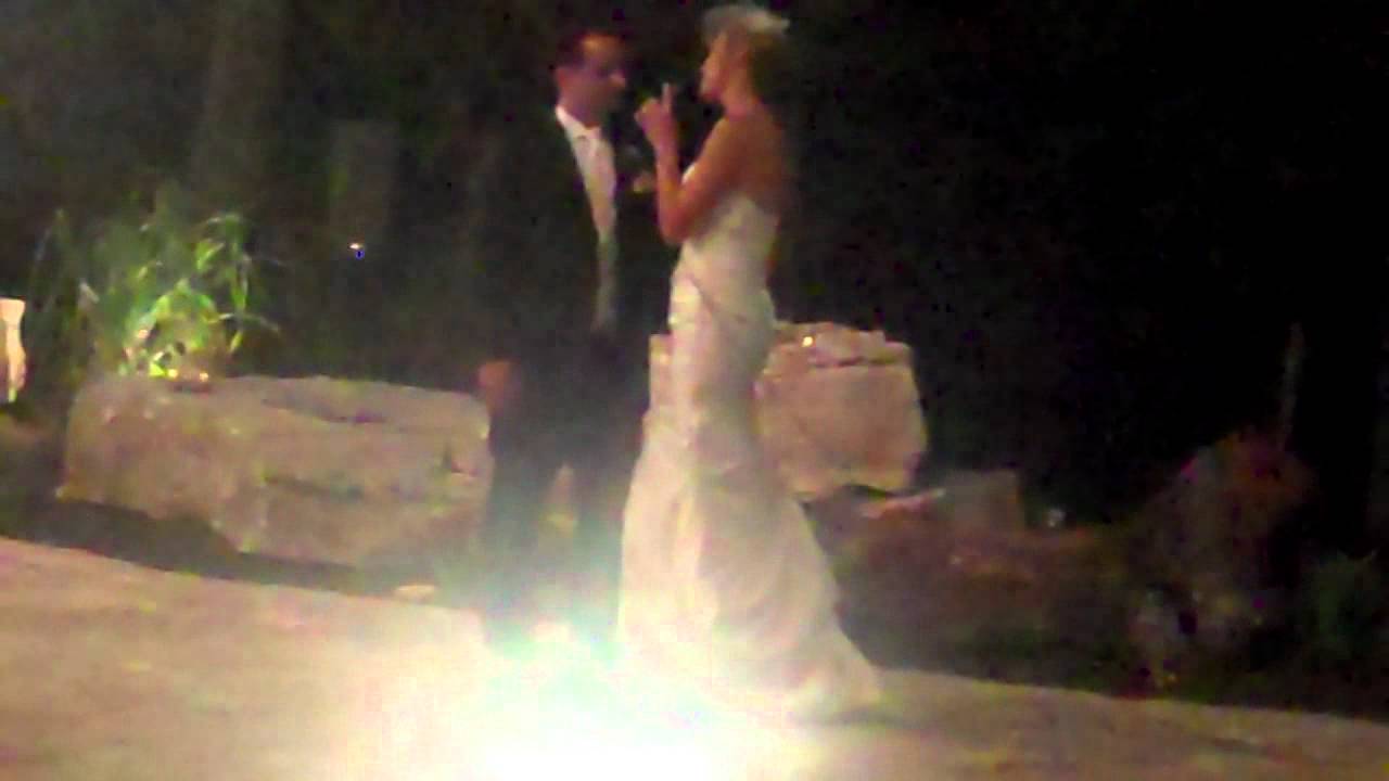 Bride Sings At Last to Her Groom at Wedding Romantic Video - YouTube