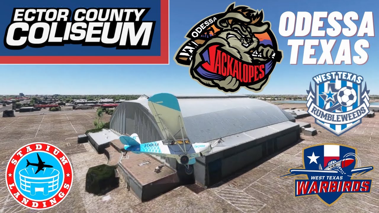 Ector County Coliseum - Microsoft Flight Simulator STADIUM LANDING ...