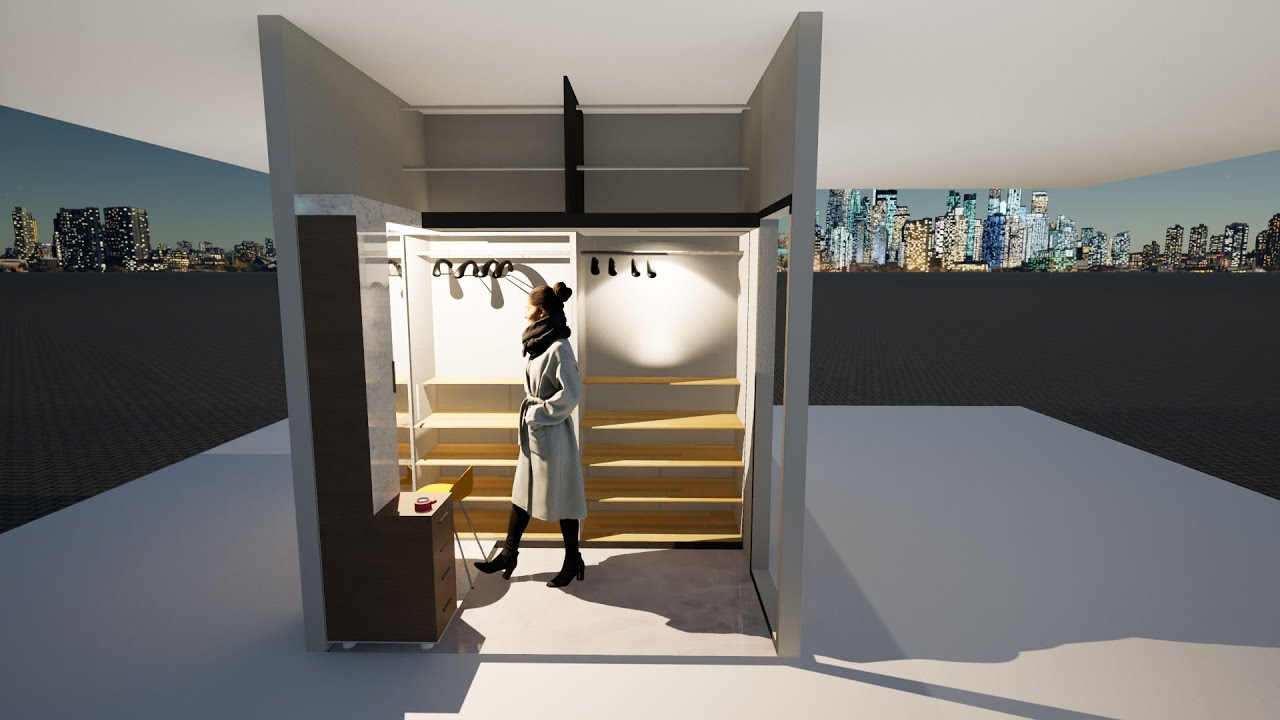 Isometric View of Closet - YouTube