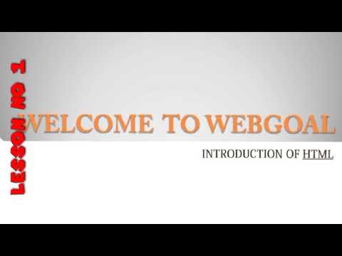 Lesson no.1 HTML BASIC PART - YouTube
