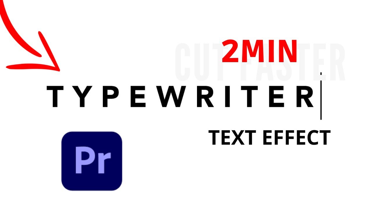 Typewriter Effect in Adobe Premiere Pro - Easy TEXT Tutorial - YouTube