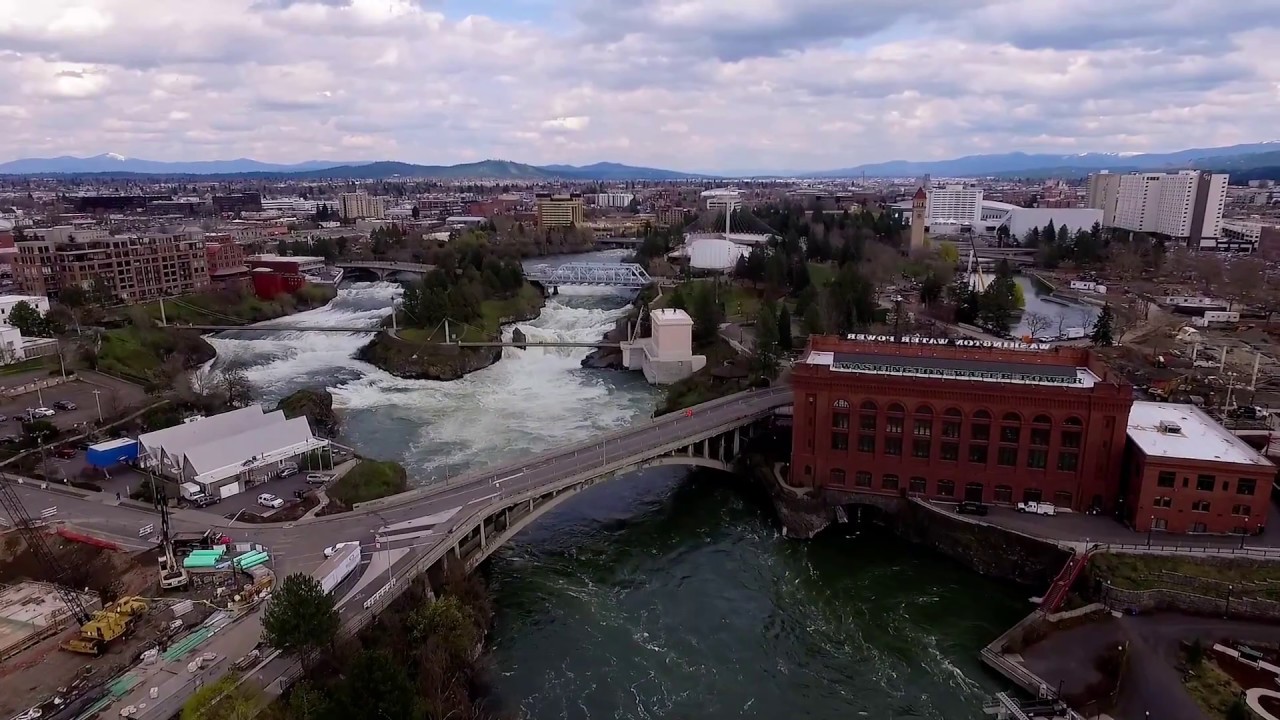 Spokane Falls Riverfront Park short flight - YouTube