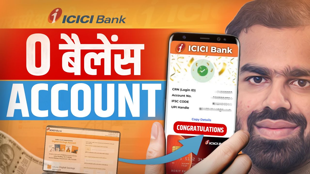 ICICI Bank Account Opening Online | ICICI Zero Balance Account Opening ...
