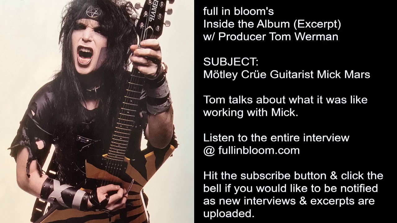 Mötley Crüe Producer Talks Mick Mars-'Shout at the Devil,' 'Girls'-Tom ...
