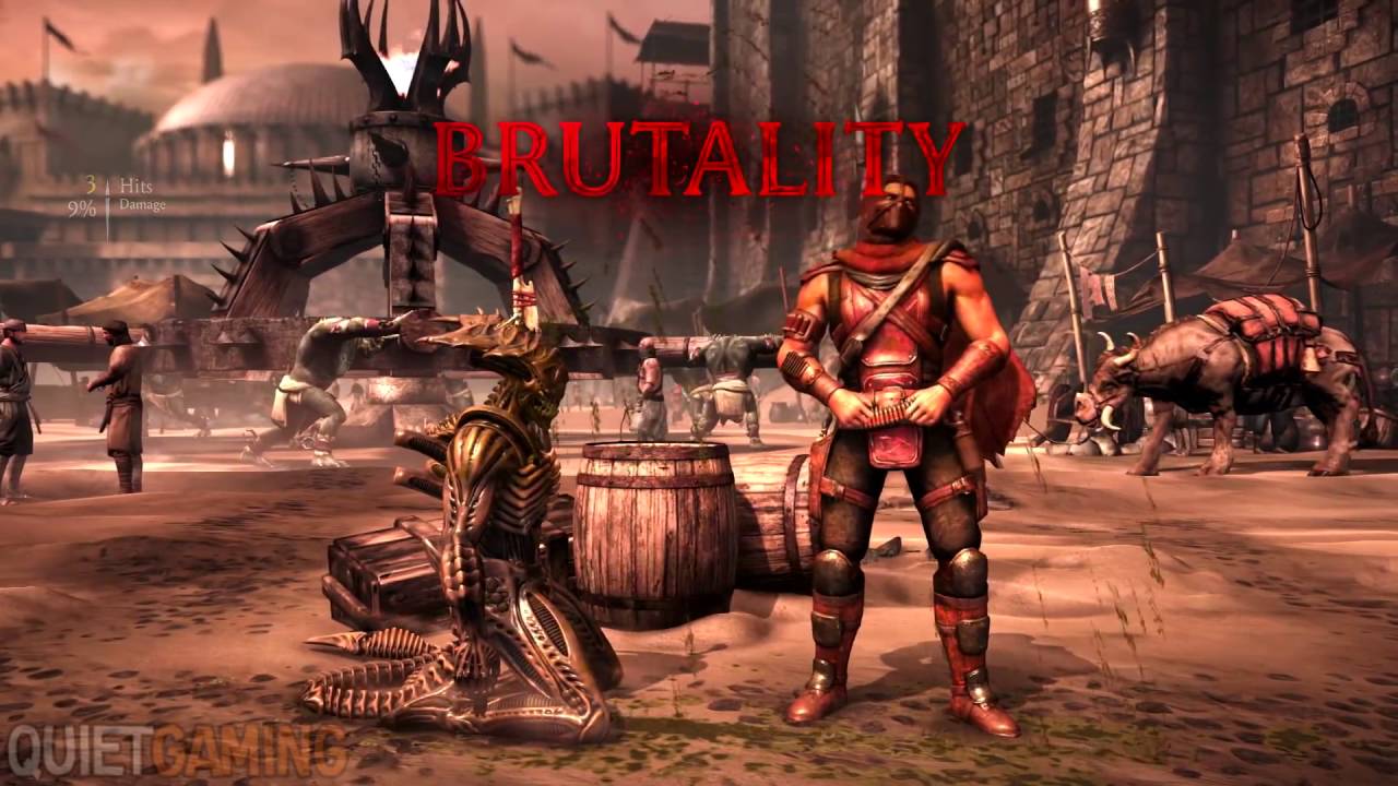 Top 20 Mortal Kombat XL Brutalities On Alien - YouTube
