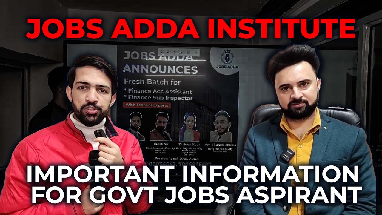 JOBS ADDA institute: IMP. information for Govt Jobs Aspirant www ...