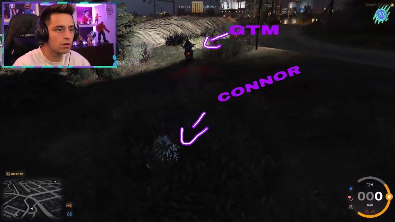 CONNOR DA FUGA DE MOTO/ A PÉ!?LOUD CORINGA Gta Rp - YouTube