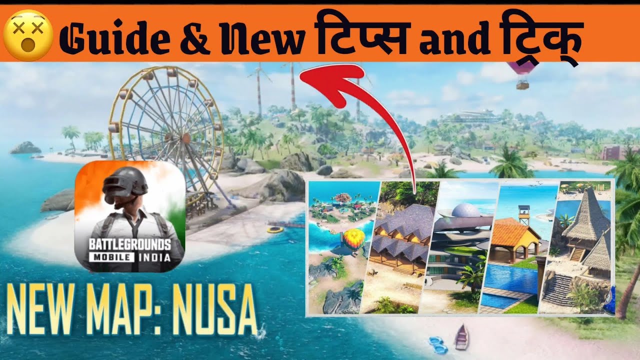 Bgmi nusa map guide & tips and tricks / 20 tricks / bgmi nusa map sicret locations - YouTube