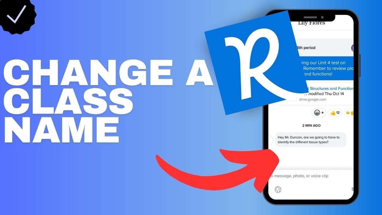 How to change a class name in the Remind app? - YouTube