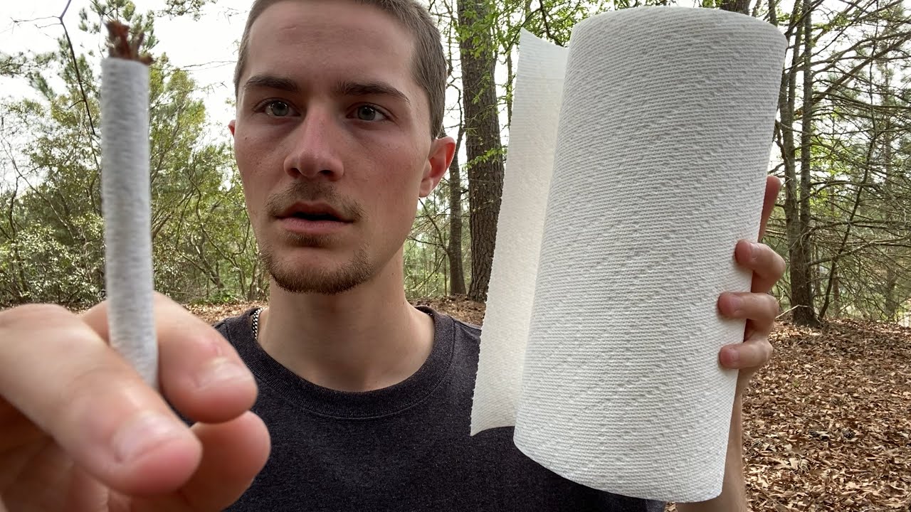 I Rolled a Cigarette with a PAPER TOWEL and Smoked It to Wipe the Tar ...