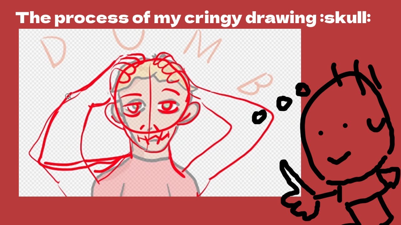 Speed Paint of my drawing 🤡🤡☠️💀 (cringe) - YouTube