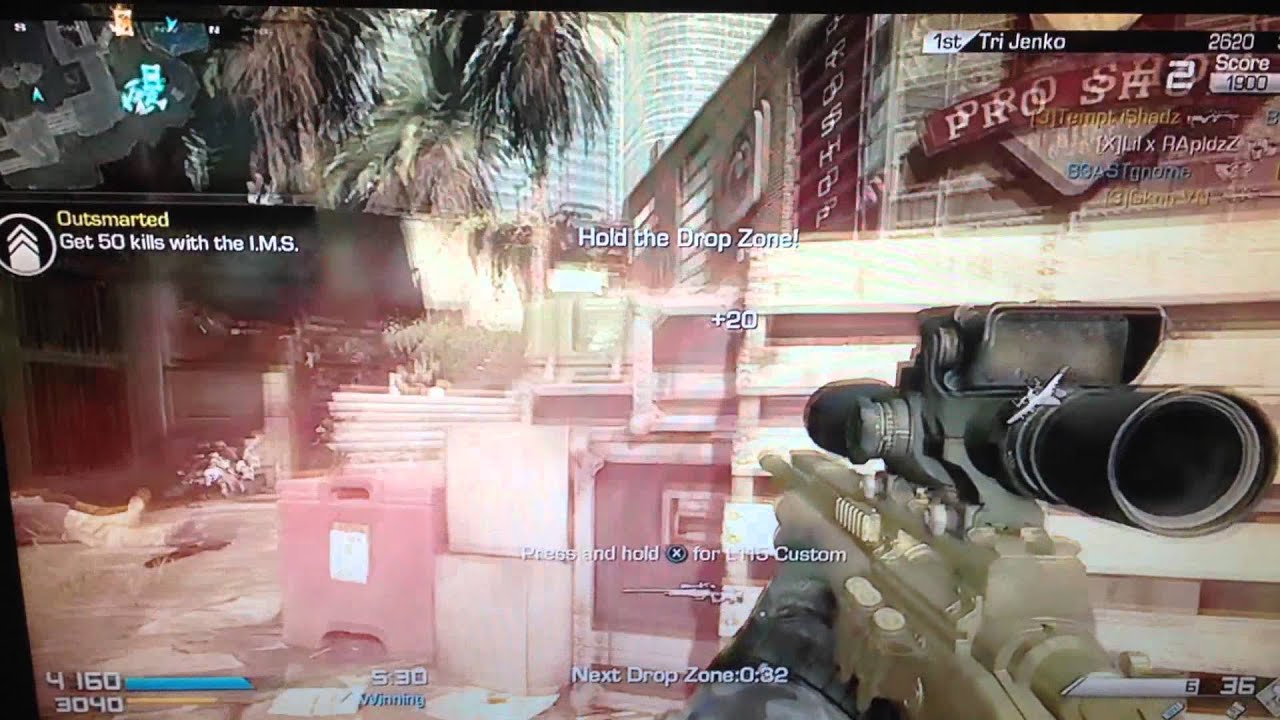 4 piece strike zone drop zone call of duty ghosts - YouTube