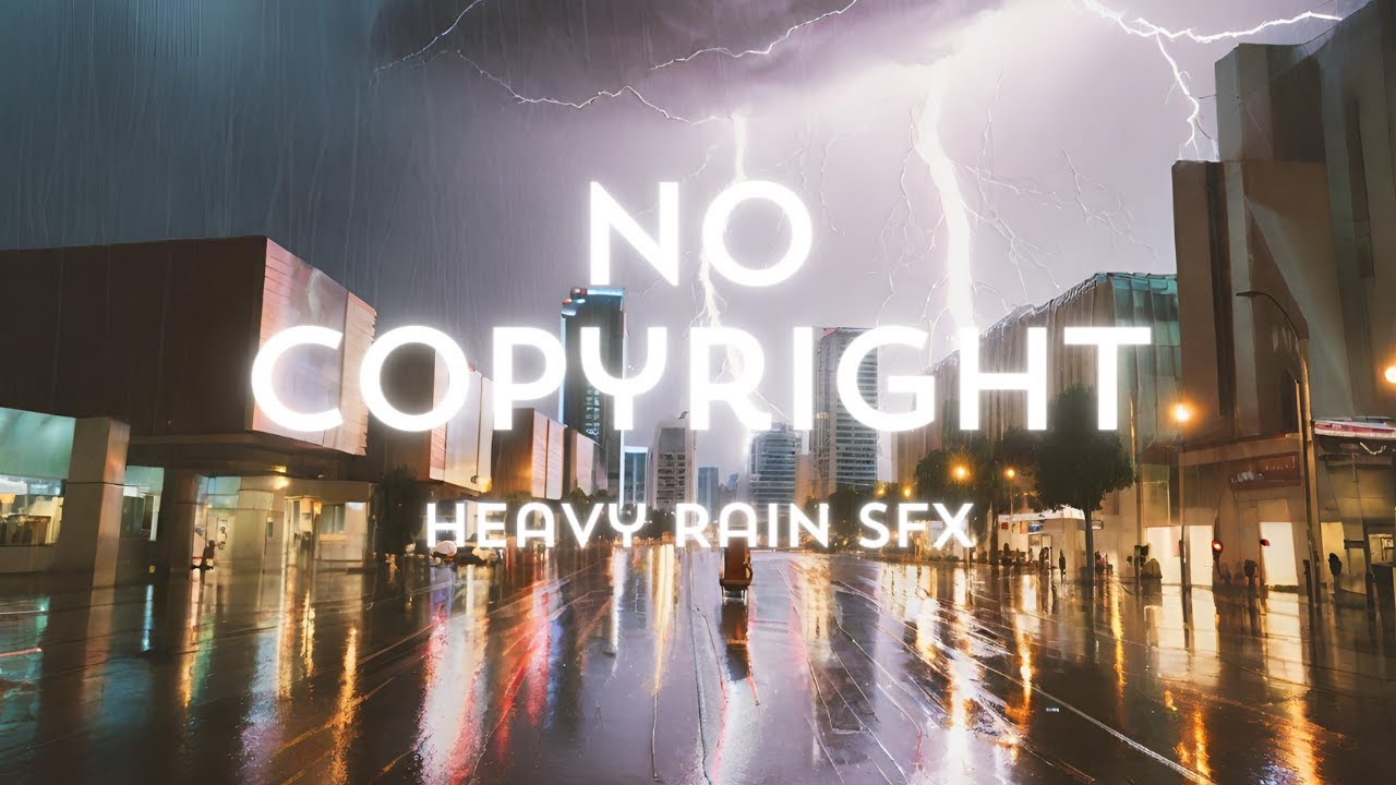 Heavy Raindrops Sound Effect No Copyright - YouTube