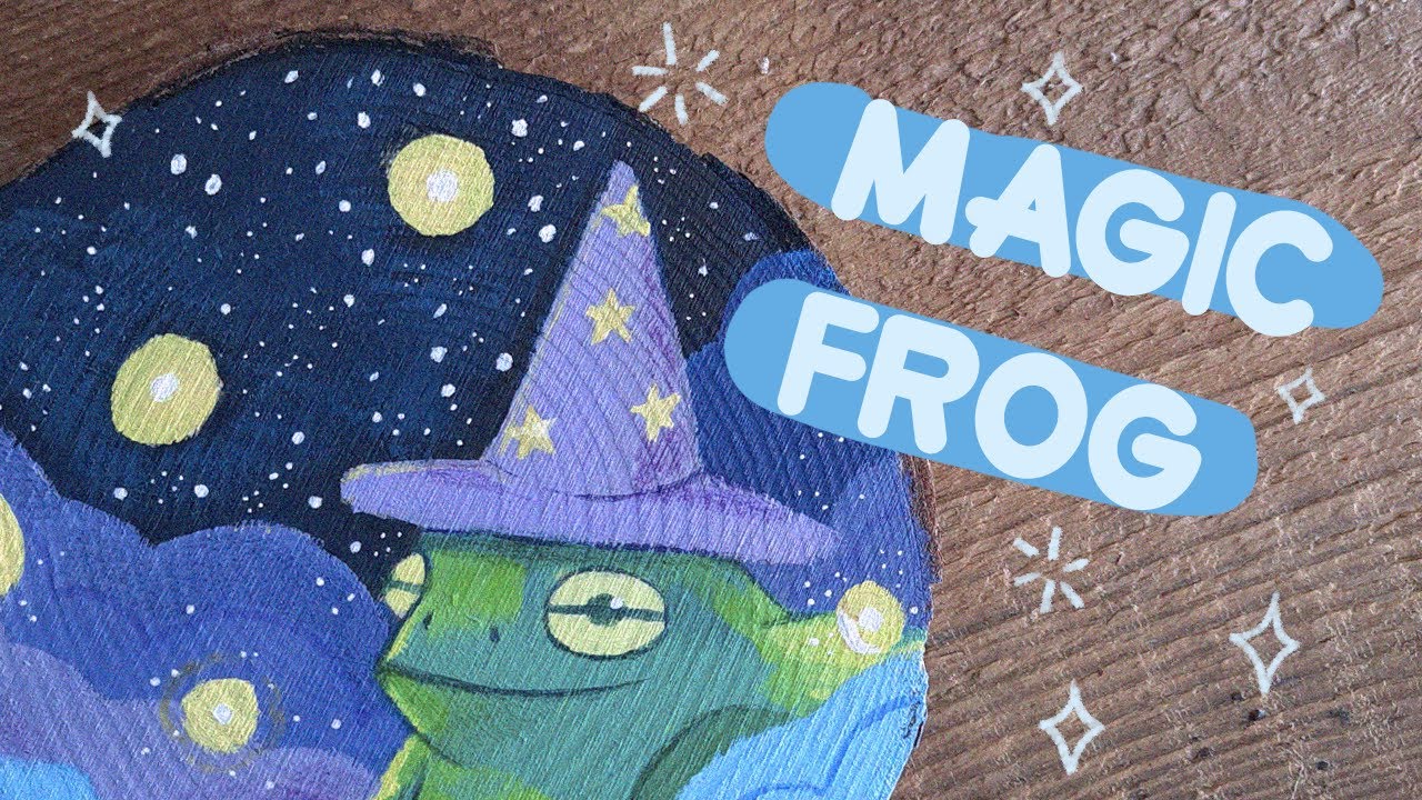 🎨Magic Frog - Wood painting. - YouTube