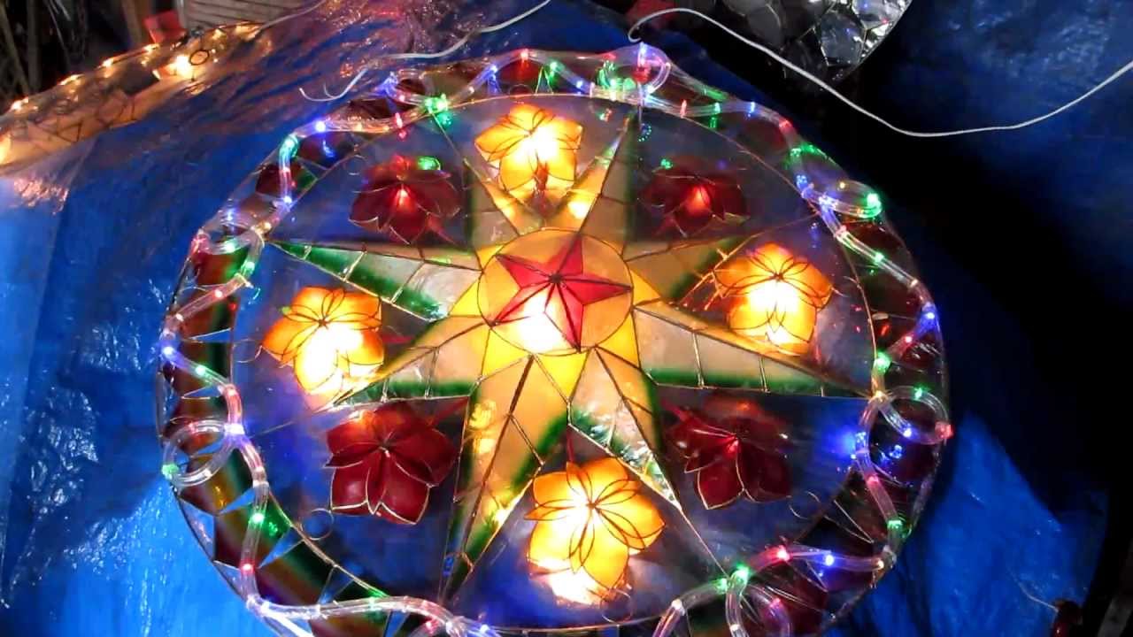 Capiz Shell Christmas Parols demo 3 - YouTube