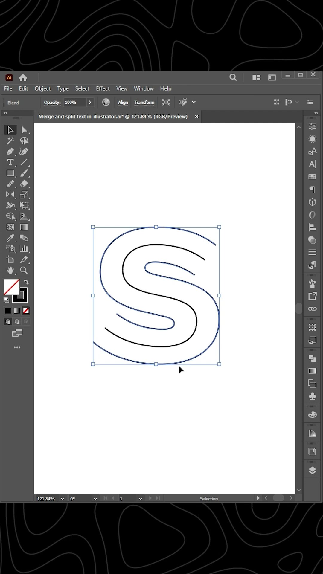 text to lines effect in illustrator | illustrator tip | Text to lines # ...