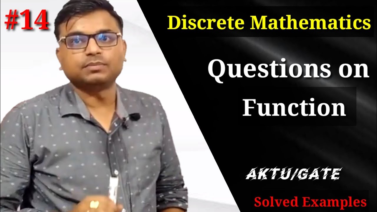 Discrete mathematics | questions on function |AKTU & GATE questions ...