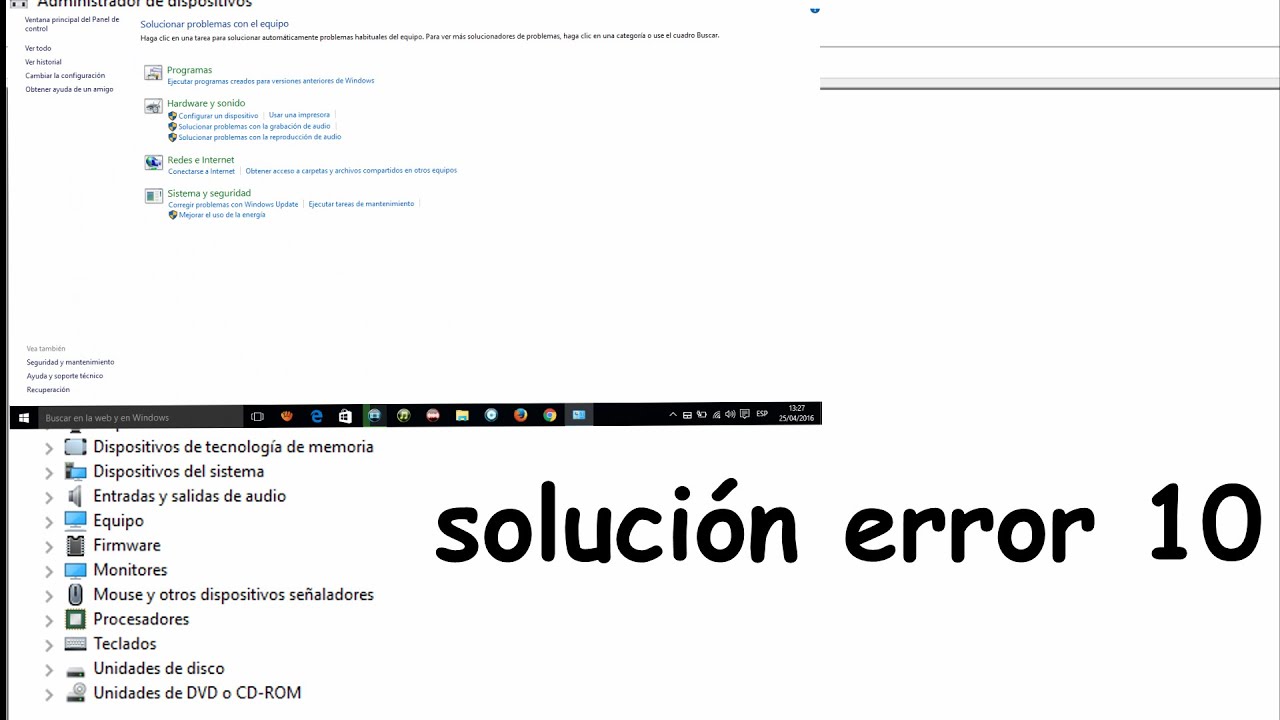 COMO SOLUCIONAR ERROR 10 EN ACTUALIZACION DE CONTROLADORES WINDOWS 10 ...