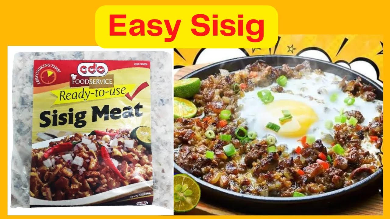 Sizzling Pork Sisig using CDO Ready To Use Meat Sisig - YouTube