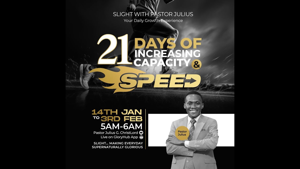 21 Days of Increasing Capacity & Speed Day 12 (SLIGHT with Pastor ...