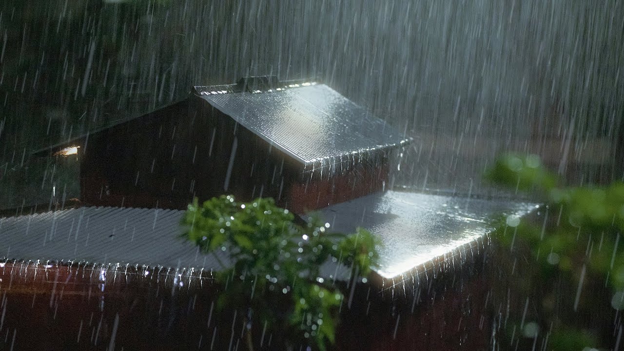 Beat insomnia with heavy rain at night and strong winds with ...