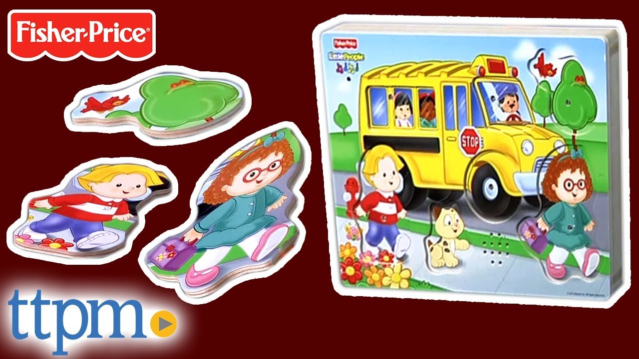 Fisher-Price Little People Song & Sound Wood Puzzles from TCG - YouTube