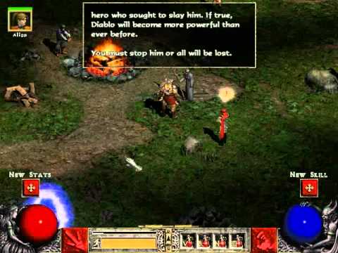 Diablo 2 Gameplay 8 - Dialogue only, Deckard Cain - YouTube