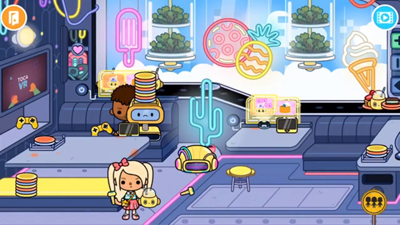 Toca Life World Rob-O Cafe Tour and Secrets revealed, hidden room, new ...