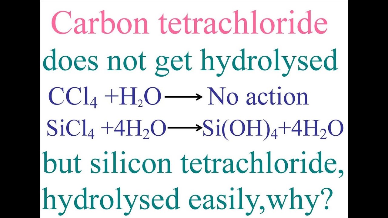 Carbon tetrachloride,CCl4 does not get hydrolysed but silicon ...
