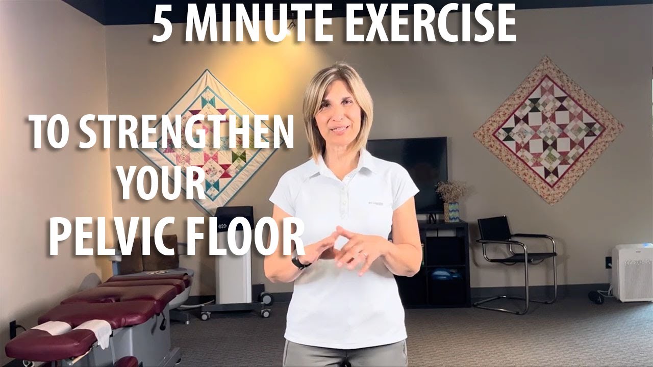 5 Minute Exercise to Strengthen Your Pelvic Floor shown by Core Pelvic ...