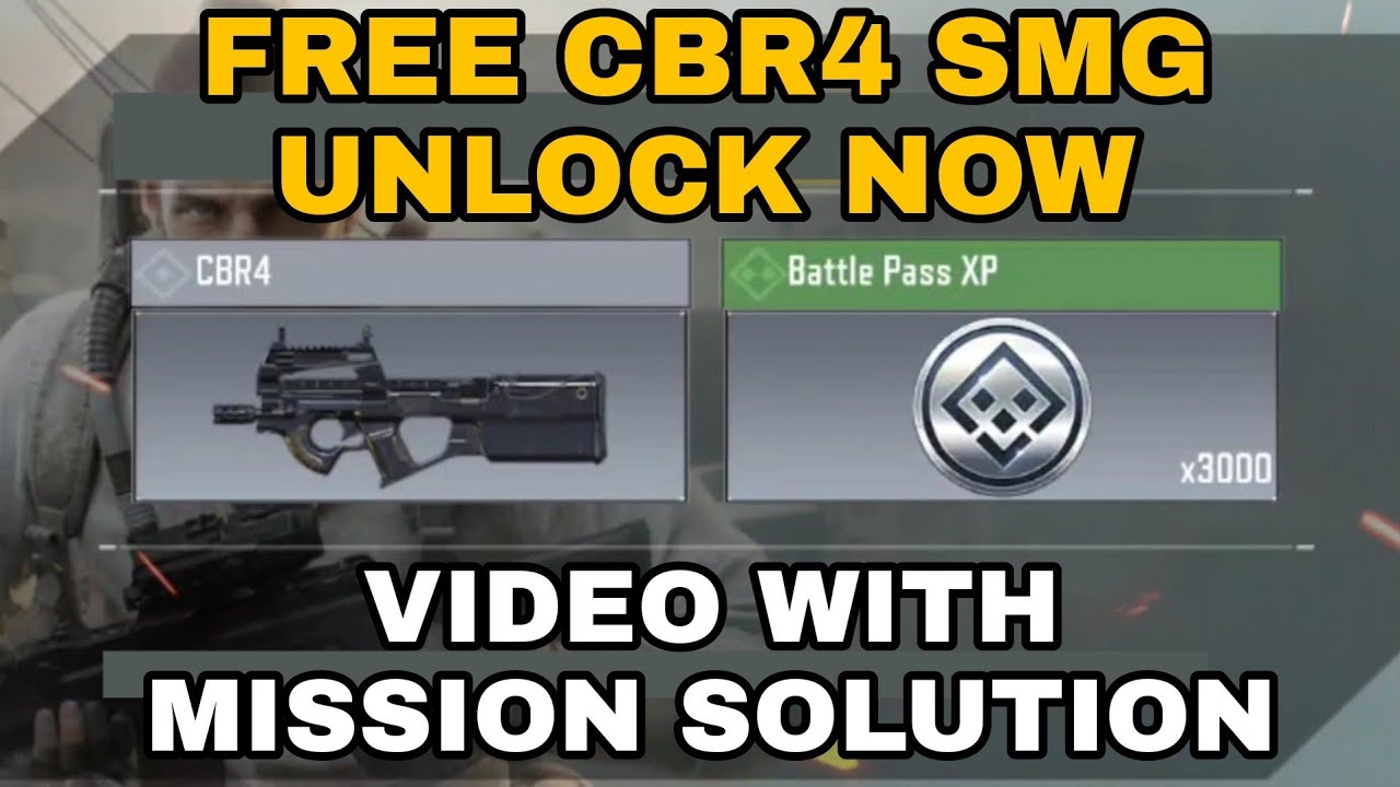How to Get FREE CBR4 SMG in COD Mobile - YouTube